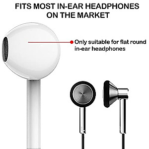 TORMEN 24 Pcs Soft Foam EarbudsCushions Earplugs, Protector Sponge Noise Isolating Earphones Replacement MP3 MP4 Stereo Headset Cap(Black)