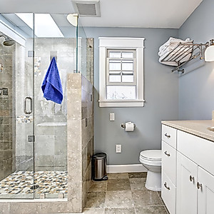 uxcell 4 Pack Shower Door Hook, Double Sided Shower Towel Hooks Over Door Hook for Bathroom Glass Shower Door