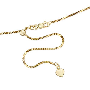 Ross-Simons 1mm 14kt Yellow Gold Adjustable Popcorn-Chain Necklace