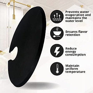 (1-Pack) TonGass Sous Vide Precision Cooker Silicone Lids - Fits Up to 10.5” Stock Pots - Compatible with Anova Culinary Sous Vide Precision Cookers - Prevent Water Evaporation and Retain Flavor