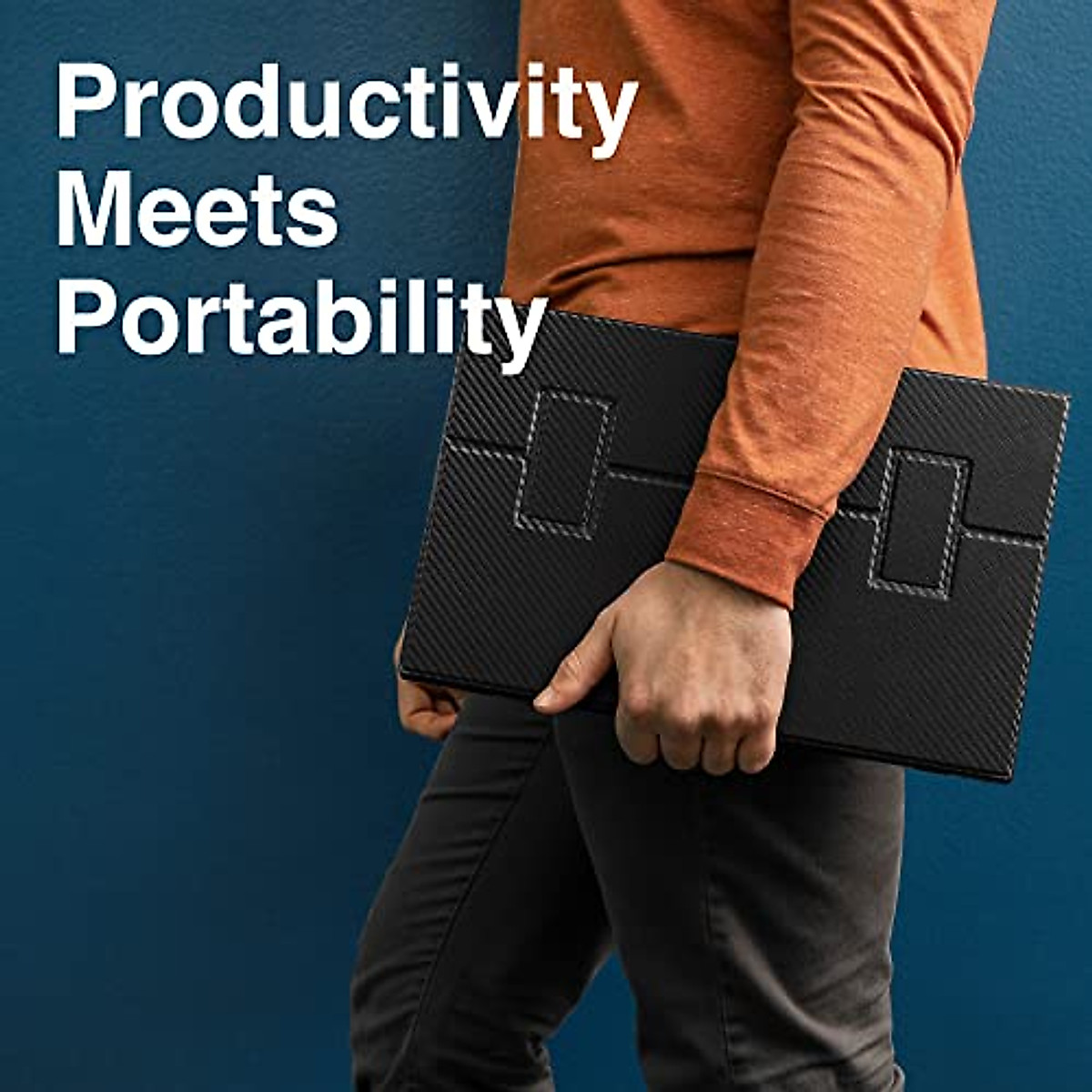 SideTrak Solo 15.6” 4k Portable Monitor for Laptop | Freestanding Ultra HD LED Anti-Glare USB Laptop Dual Screen | Compatible with Mac, PC, & Chrome | Powered by USB-C or Mini HDMI