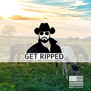 Yellowstone Rip Wheeler Get Ripped Fridge Magnet - Perfect for Fans of The Hit TV Show Yellowstone - Decorative Rip Get Ripped Fridge Magnet for Home or Office Decor