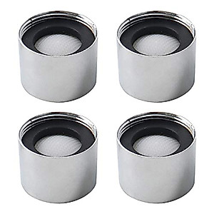 uxcell 4pcs M18 1mm Pitch Faucet Aerators Metric Thread Female Faucet Aerator Nozzle Replacement Part for Bathroom Lavatory Kitchen Sink Faucet Bidet Faucet