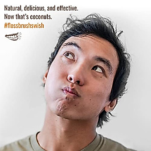 Dr. Ginger's Coconut Oil Pulling Mouthwash, All-Natural Oil Pulling & Xylitol to Target Bad Breath, Support Tongue and Gum Health and Brighten Teeth, Fluoride-Free, Coconut Mint Flavor, 14fl oz, 1ct