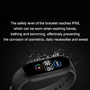 Smart Watch, Fitness Tracker for Men Women, Bracelet Band with 24 Hour Body Temperature Waterproof smartwatch for iOS Android Phones (Black)