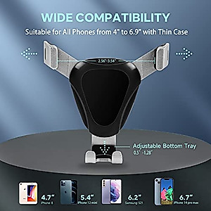 Optukeop Phone Mount for Tesla Model Y/3/X/S [Ultra Stable&Never Fall] Hands Free Car Phone Holder for 4-6.9" Phones, Angle Length Adjustable Arm Cell Phone Holder Car, Tesla Model Y 3 Accessories
