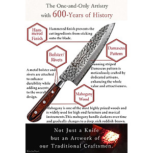 Sakai Takayuki 【The knife brand favored by Japanese chefs】 Damascus Sushi Knife Sashimi Knife Yanagiba Knife Japanese Knife 10.5 inch (MPN DY270)