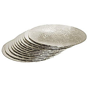 10" Silver Round Thin Drum 1/4", 25 Count