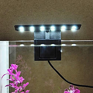 Santing Waterproof Aquarium Light Lightweight Energy Saving Aquarium Clip Lamp Eco-Friendly for Aquarium Breeding Freshwater Fish Tank