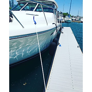 Line Caddy Docksider, White, Blue, Arm is approximately 6′ long