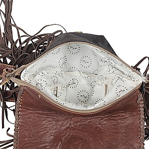 Myra Bag Women's Dreamcatcher Hand Tooled Black One Size