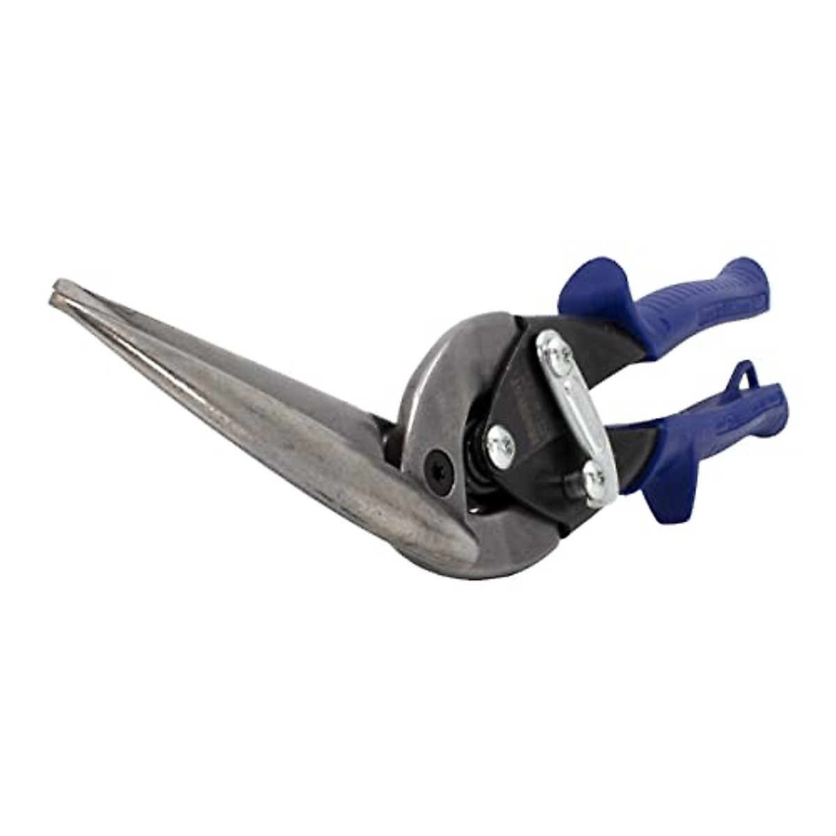 MIDWEST Power Cutters Long Cut Snip - Straight Cut Offset Tin Cutting Shears with Forged Blade & KUSH'N-POWER Comfort Grips - MWT-6516