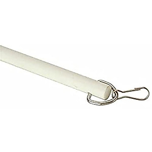 Kirsch 30" Fiberglass Drapery Baton Wand with Stainless Steel Snap Hook