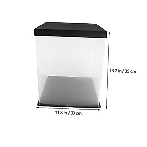 Cabilock 1Set Box transparent cake box transparent gift cake container containers with lids clear container with lid airtight bread container food containers heighten plastic dessert box