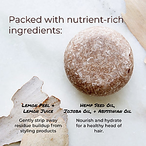 Suds & Co. Solid Shampoo Bar, Zero Waste Shampoo, Natural Shampoo Bar Soap, Sustainable, Eco-Friendly Hair Care - Driftwood, 3.0 Ounce