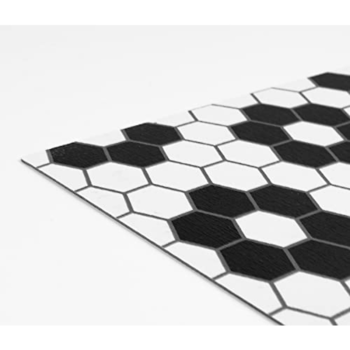 FloorPops FP3931 Biscotto Peel & Stick Floor Tiles, Black (Pack of 2)