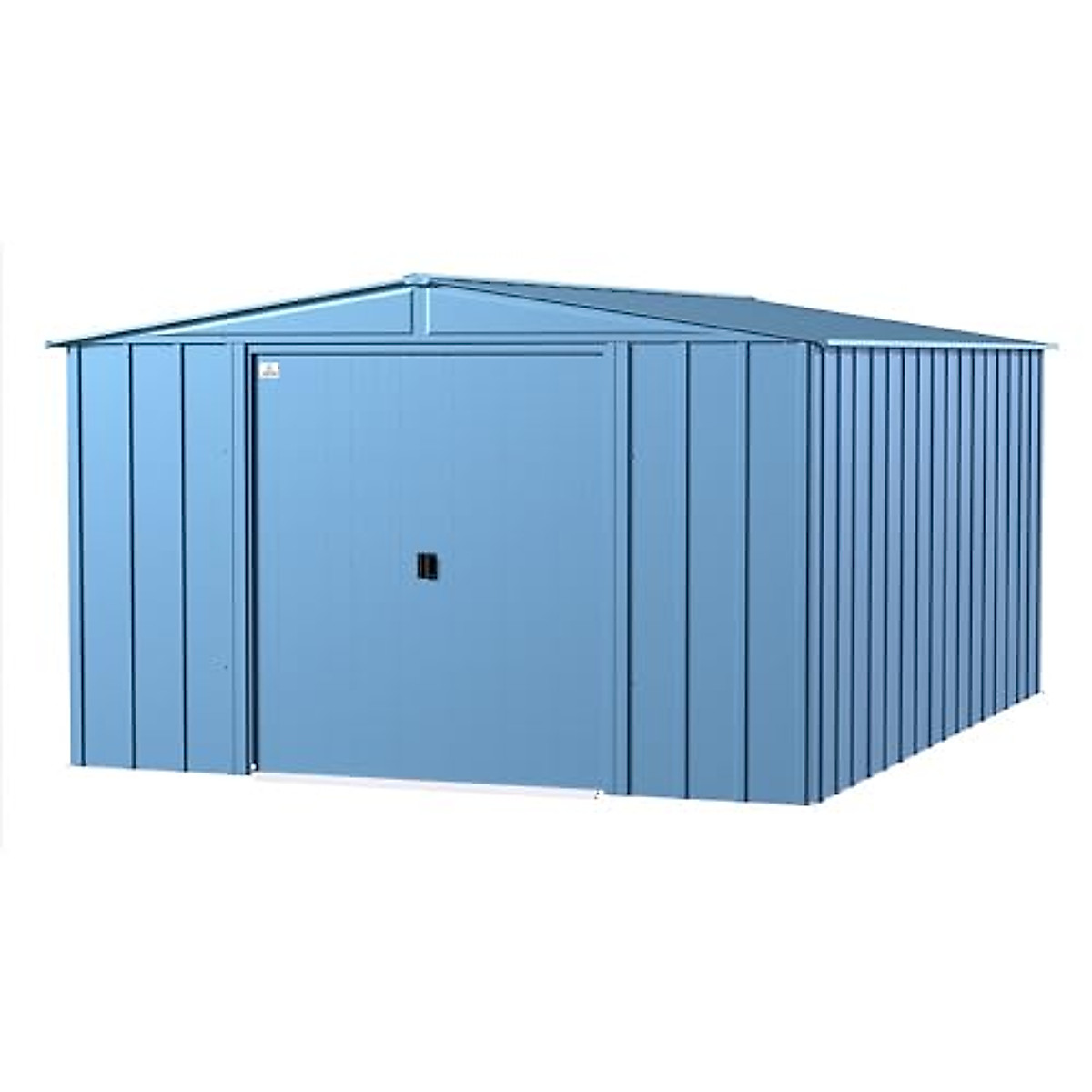 Arrow Classic Steel Storage Shed, 10x14, Blue Grey