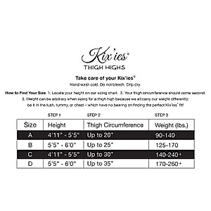 Kix'ies Thigh Highs | Thigh High Womens Stockings with No Slip Grip Stay Ups Thigh Bands | Womens Thigh High Stockings | Sexy Thigh High Stockings & Lingerie for Women (Ally Black Polka Dot | 1304D)