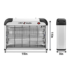 Electric Bug Zapper/Pest Repeller Control-Strongest Indoor 2800 Volt UV Lamp Flying Fly Insect Killer Files Killer Repellent Traps Eliminator Catcher Lure Zap Kills Mosquito