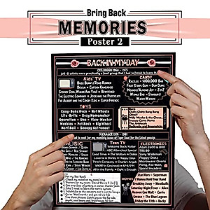 VAPARA DESIGNS 60th Birthday Decorations For Women - 3 Pack of Fun, Artistic 11x14 Rose Gold Birthday Posters - 60th Birthday Gifts For Women - 60 Years Ago - Back In 1963