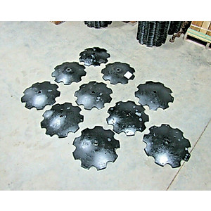 LOT of 10 18" DISC Harrow Blades 3.5MM Thick to FIT 1" OR 1-1/8" Square Holes