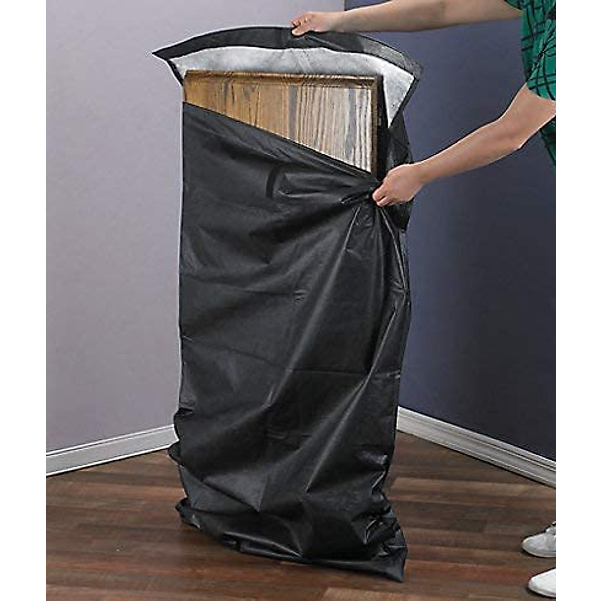 ROSROSE Table Leaf Storage Bag Padded 2 Pack, Heavy Duty Dining Table Leaf Bag, 51'' x 28'' Thick Flannel Backing Dining Table Cover Protector, Scratch Resistant, Fit 50''x 26'' Table Leaves