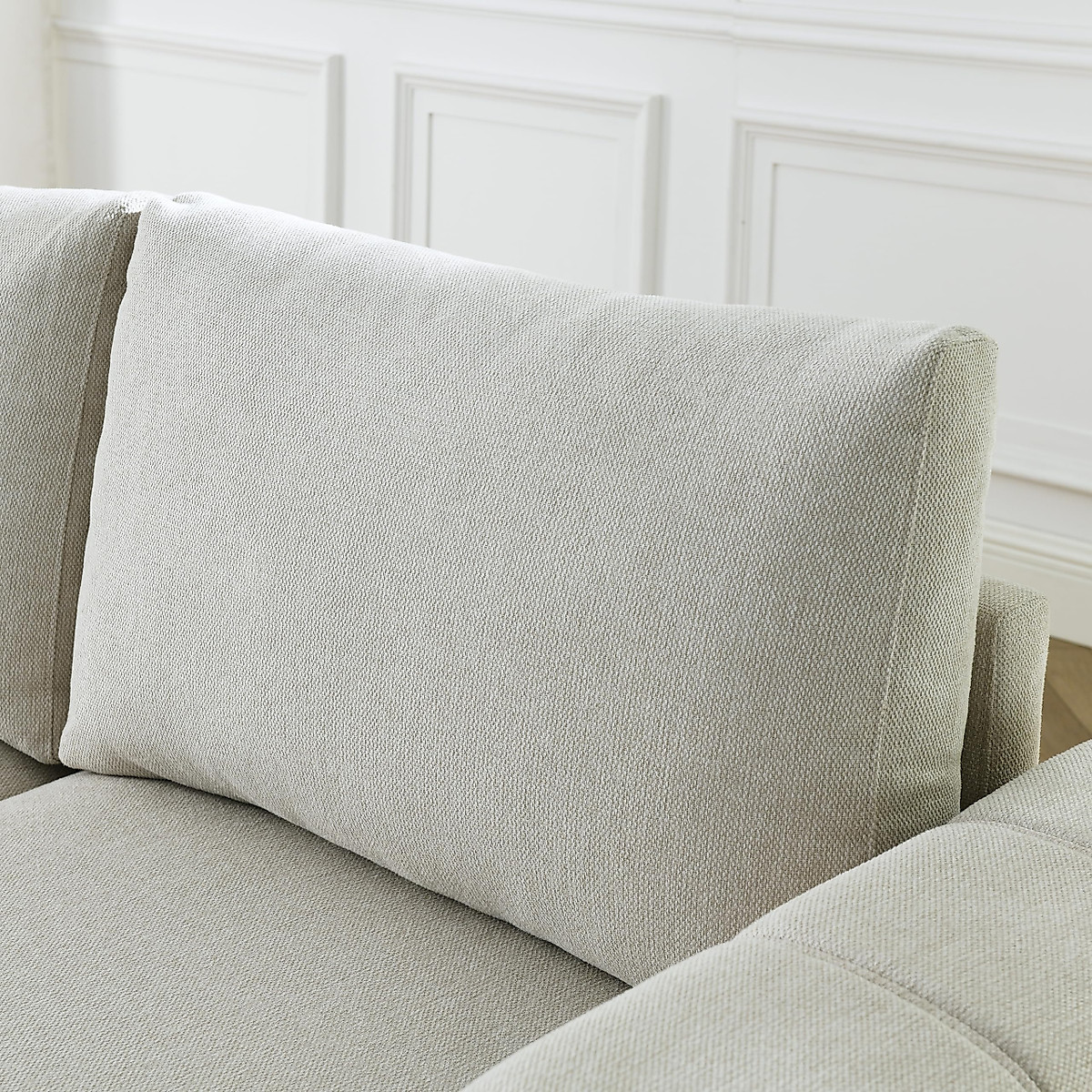 Verfur Convertible Modular Sectional Sofa, 132.25" Free Combination Oversized Couch with Removable Backrest, 4 Seater Upholstered Comfy Corner Sofa&Couches for Living Room Furniture Sets