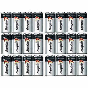 Energizer Max Alkaline 9 Volt, 24 Pack