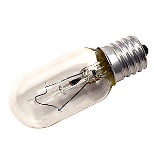 HQRP 6-Pack Microwave Light Bulb T8 40W Incandescent E17 Base for Ovens Under Hood Stove Top Range Compatible with Whirlpool 8206232A GE LG Frigidaire Kenmore, 130V, Dimmable, 3200K Warm White