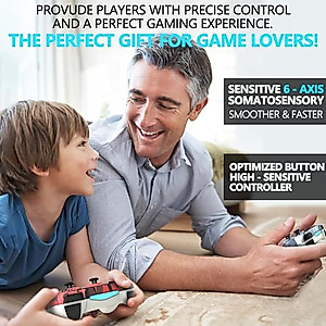 Dliaonew Wireless Controller for PS4, 2 Pack Remote Control Compatible with PS4/Slim/Pro with Dual Vibration/Audio/Six-axis Motion Sensor/Game Joystick - Camo Red + Camo Green