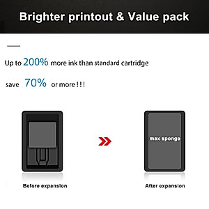 63xl Black Ink Cartridge Compatible Replacement hp 63xl hp Ink 63 Black Ink Cartridge hp Envy 4520 4525 hp OfficeJet 5255 3830 4650 5258 hp DeskJet 1110 1112 3630 (2B)