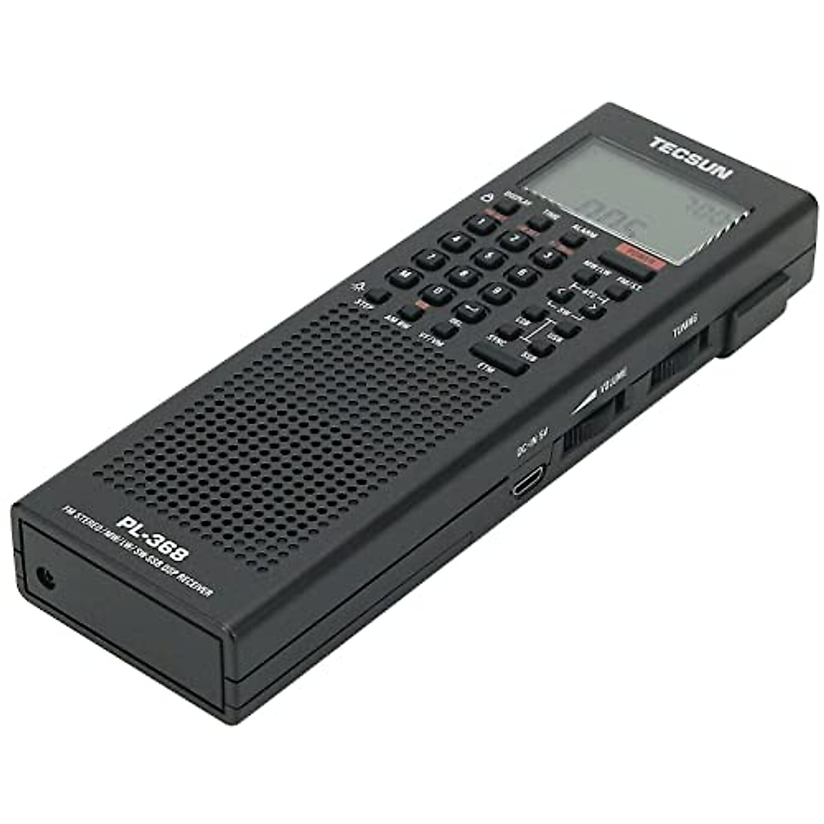 Tecsun Digital PL368 AM/FM/LW/SW Worldband Radio with Single Side Band Receiver (Black)