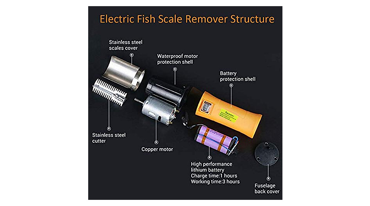 Powerful Electric Fish Scaler - Cordless & Rechargeable