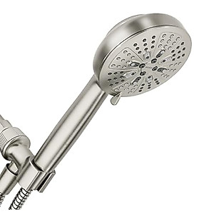 Moen Hydro Energetix Spot Resist Brushed Nickel Detachable Handheld Shower Head, 200H0SRN