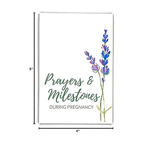 Pregnancy Prayer Cards, Weekly Prayer & Milestone Cards for Expecting Mother, Pregnancy Congratulations Gift for First Time Mom, Pregnancy Must Haves First Trimester Pregnancy Essentials for Mom to Be