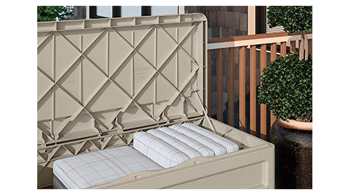 Suncast DB7500 73 Gal Waterproof Storage Container