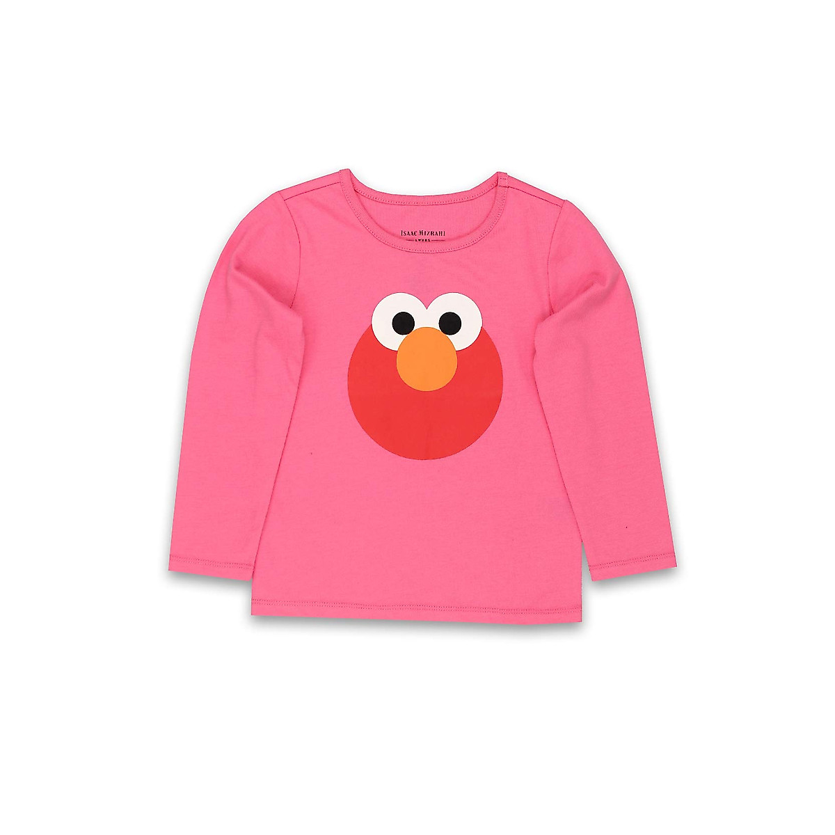 Isaac Mizrahi Loves Sesame Street Elmo Toddler Baby Long Sleeve T-Shirt Tee (2T, Pink)