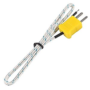 UMLIFE 1M K Type Mini-Connector Thermocouple Temperature Probe Sensor Measure Range -50~700°C,Compatible with TM902C/ TES1310 (6 Pieces)