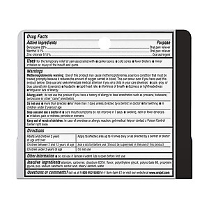 Orajel Oral Pain Reliever, for All Mouth Sores, Maximum Strength, Gel 0.42 Oz, 11.9 G (Pack of 2)