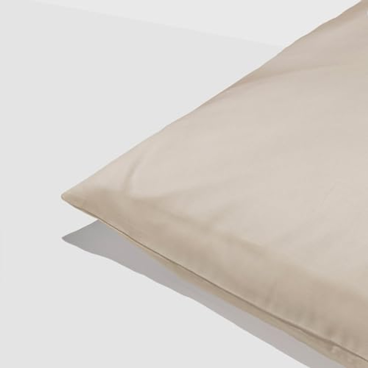 Silvon Anti-Acne Silver Infused Pillowcase - Woven with Pure Silver and Premium Breathable Supima Cotton - Ultra Soft (King, Sund/Beige)