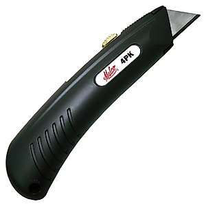 Malco 4PK Utility Knife, 3 Pos Hd, Multi