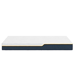 Nautica Home Enliven 8" Medium Gel Memory Foam Mattress with Cooling Air Flow and Pressure Relieving Foam Layers, Bed-in-a-Box, King, White