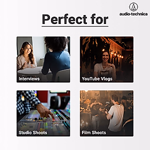 Audio-Technica ATR6550x Condenser Shotgun Microphone (ATR Series), Black