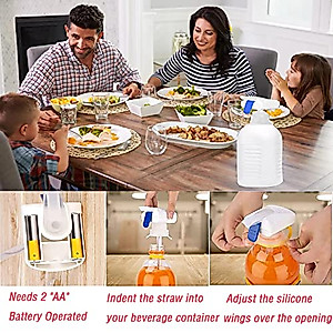 Milk Dispenser,Drink Dispenser,Electric Tap,Water Bottle Dispenser, Automatic Drink Dispenser,Portable Electric Beverage Dispenser,Suitable for Outdoor and Home Kitchens(2 Pack)