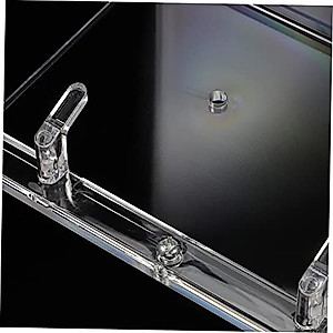 CORHAD 2pcs Wall Shelf Small Floating Shelves Bathroom Floating Holder Hanging Shelves for Wall Hanging Decor Black Floating Shelves Wall Display Shelf Basket Shelves Acrylic Transparent