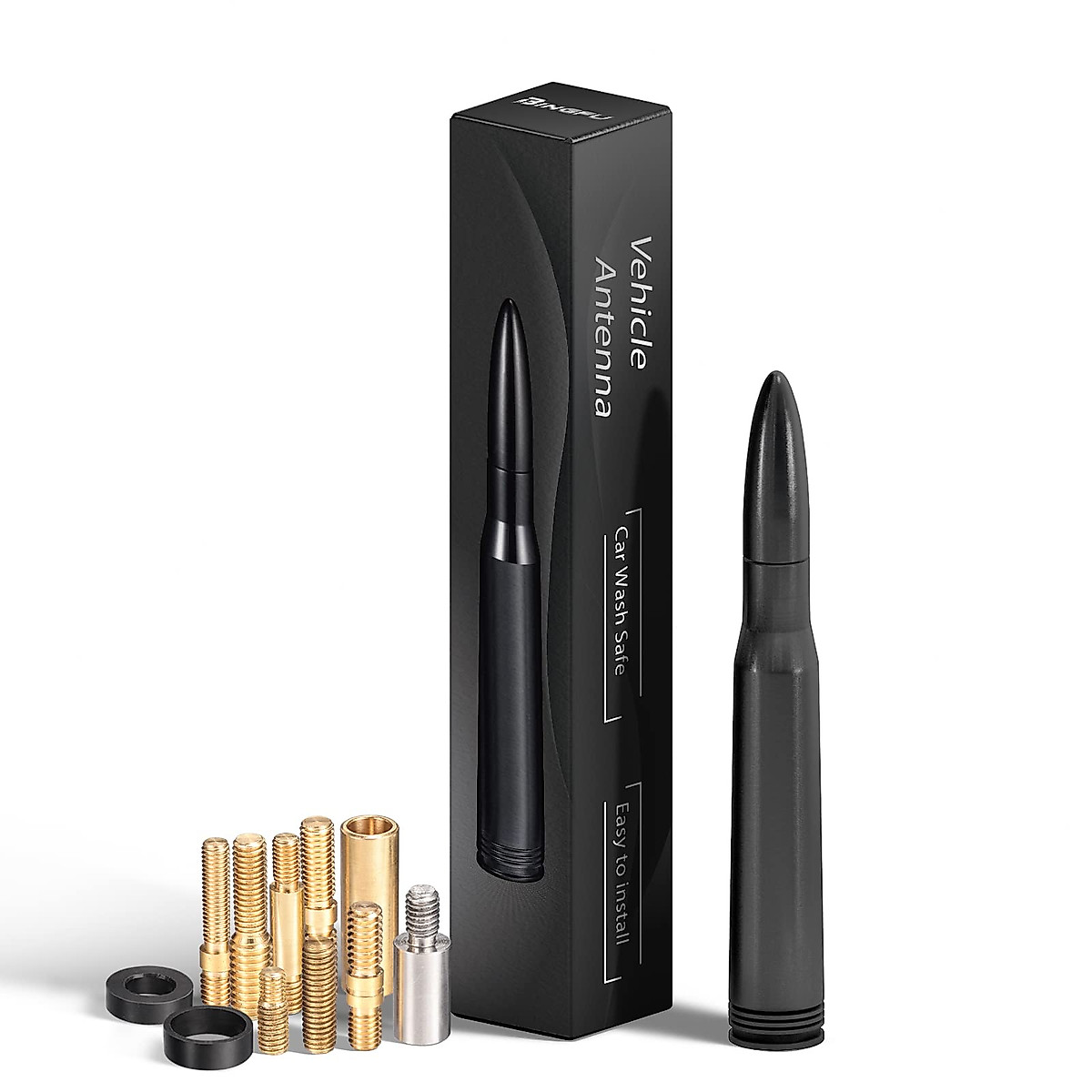 Bingfu Car Truck Bullet Antenna Mast Vehicle Antenna Replacement for Ford F Series F150 Raptor F250 F350 F450 Super Duty Ranger Explorer Dodge RAM 1500 2500 3500 Heavy Duty Classic Pickup Trucks