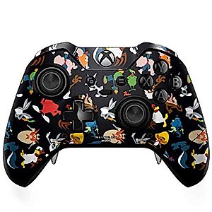 Skinit Decal Gaming Skin Compatible with Xbox One Elite Controller - Officially Licensed Warner Bros Looney Tunes Identity Pattern Design