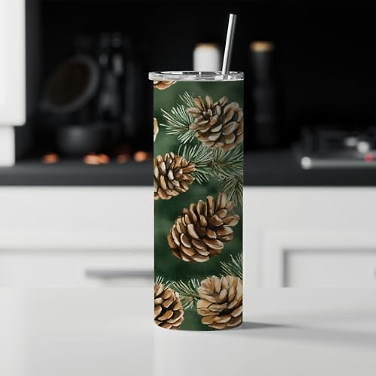 Medpol rustic christmas theme insulated tumblers coffee cup Gift，rustic christmas theme Drinking Glasses-Tea Cup-Coffee Mug tumbler with lid and straw 20 oz insulated tumbler cups