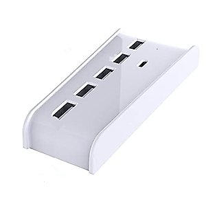 ND White 6 Ports Extend USB Hub Adapter High Speed Splitter for Sony PS5 PS4 Pro Console