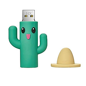 USB Flash Drives , 8GB / 16GB / 32GB / 64GB Waterproof Cute Silicone USB 2.0 USB Memory Stick Data Storage Pendrive Thumb Drives (64GB, Cactus)